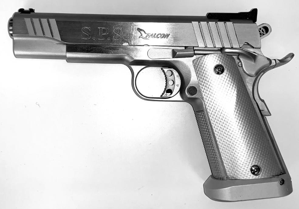Pistolet SPS Falcon Uno Chrome (arme occasion, Très Bon état)